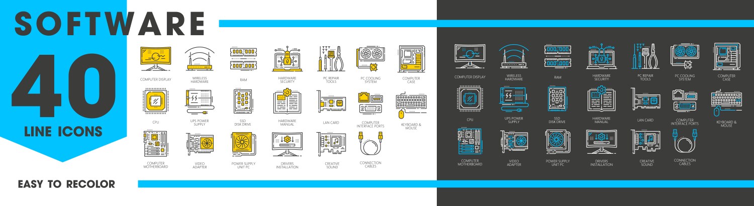 Computer Hardware Icons Vector Images (over 110,000)