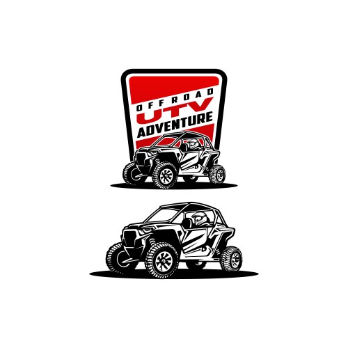 Off-road atv buggy logo off road club Royalty Free Vector