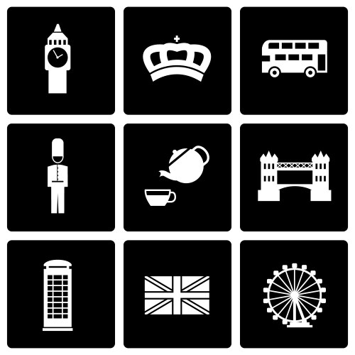 London symbols Royalty Free Vector Image - VectorStock