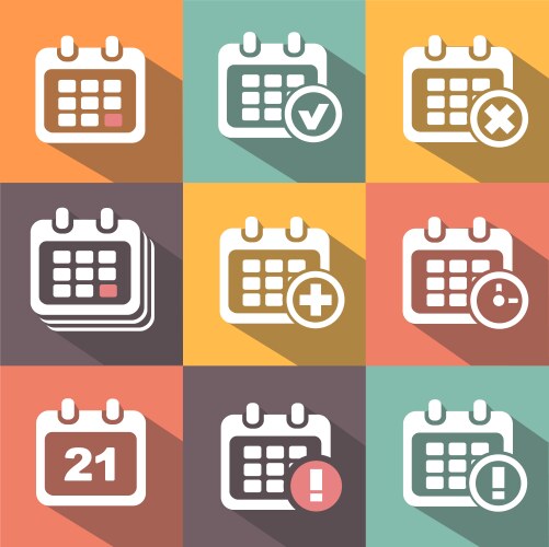 Calendar assignment and clock icon schedule Vector Image