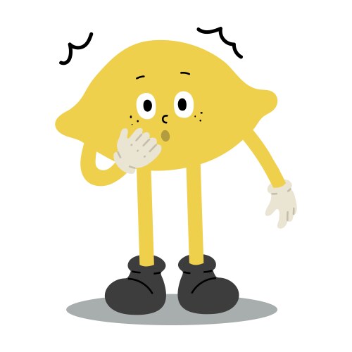 Lemon character single 9 Royalty Free Vector Image