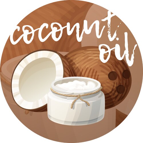 Coconut detailed icon Royalty Free Vector Image