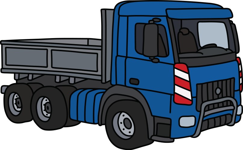 Cute smiling truck Royalty Free Vector Image - VectorStock