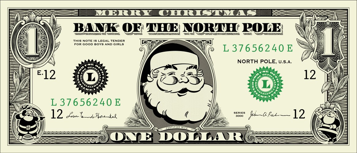 Christmas Money Vector Images (over 12,000)
