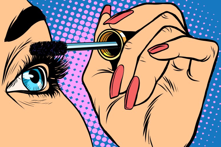 Cartoon Girls Applying Makeup Vector Images (over 940)