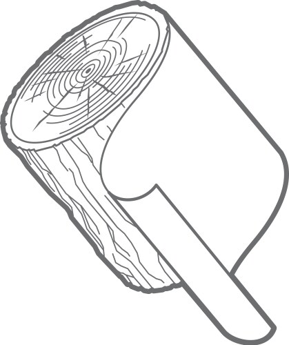 Stumps tree log wood icons set outline style Vector Image