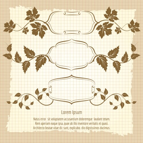 Royal victorian filigree design elements Vector Image Royal victorian filigree design elements Vector Image