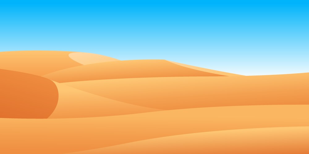 Desert landscape background design Royalty Free Vector Image