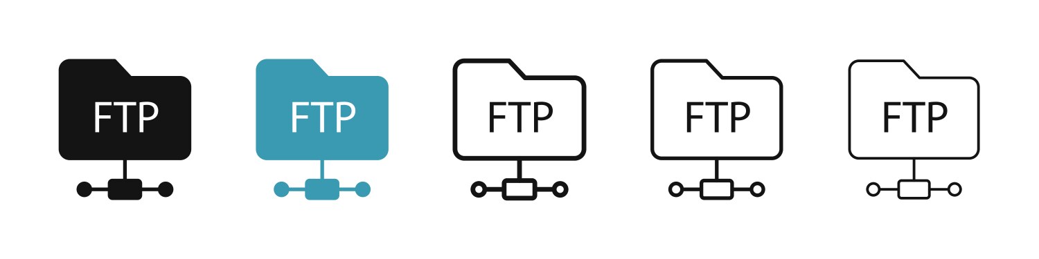Ftp icon Royalty Free Vector Image - VectorStock