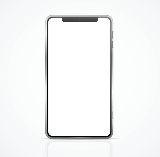 Frameless phone with thin borders and blank empty Vector Image