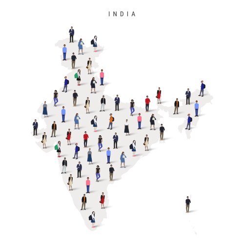 Indian Crowd Vector Images (over 690)