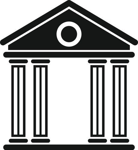 Greece columns building showing ancient greek Vector Image