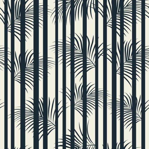 Oak tree seamless pattern monochrome Royalty Free Vector