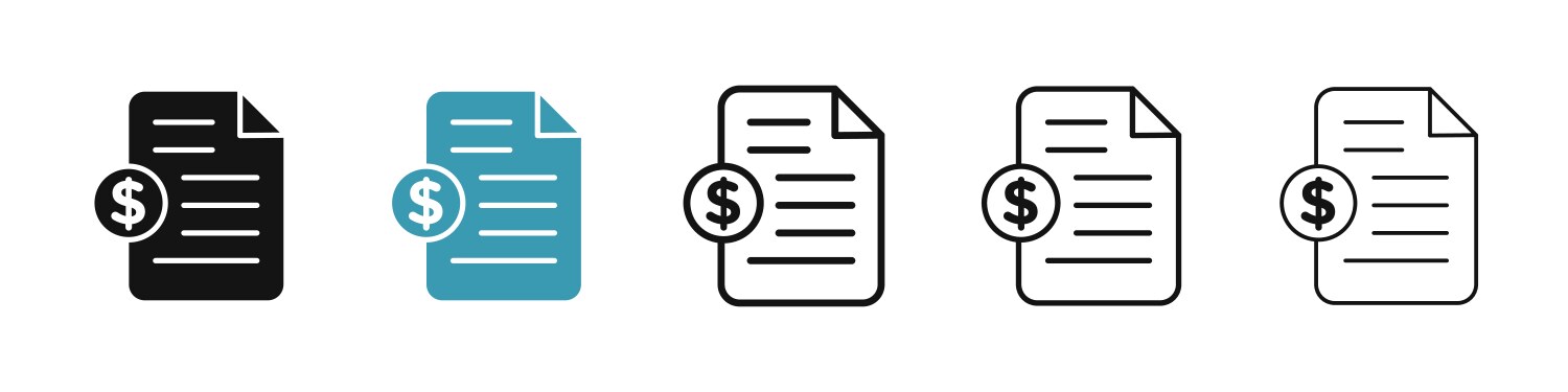 Invoice icon Royalty Free Vector Image - VectorStock