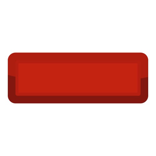 Red button icon cartoon style Royalty Free Vector Image