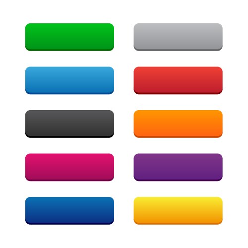 Rectangular buttons Royalty Free Vector Image - VectorStock