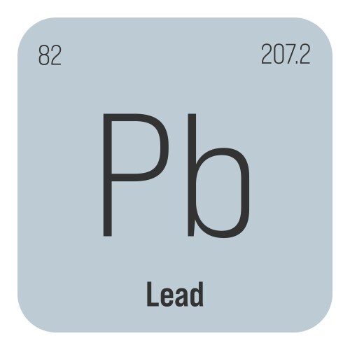 Lead pb periodic table element – Royalty-Free Vector | VectorStock