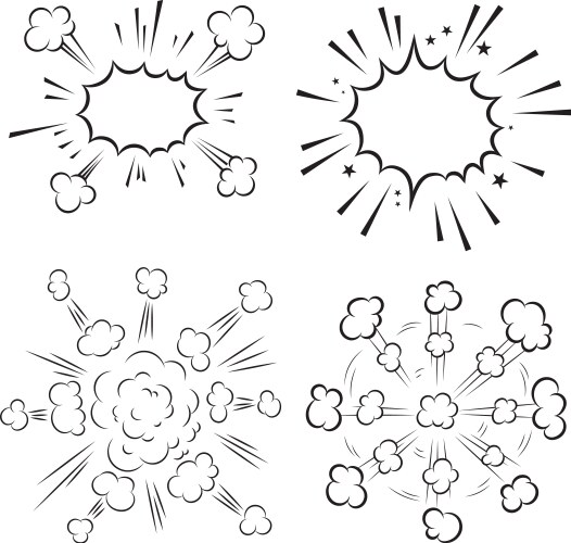 Comic bubbles set Royalty Free Vector Image - VectorStock