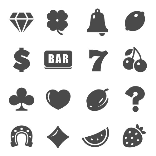 Black and White Slot Machine Vector Images (over 8,200)