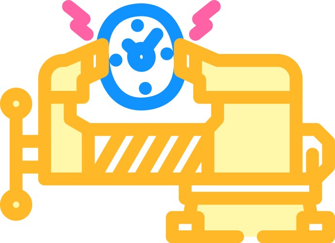 Work life integration time color icon Royalty Free Vector