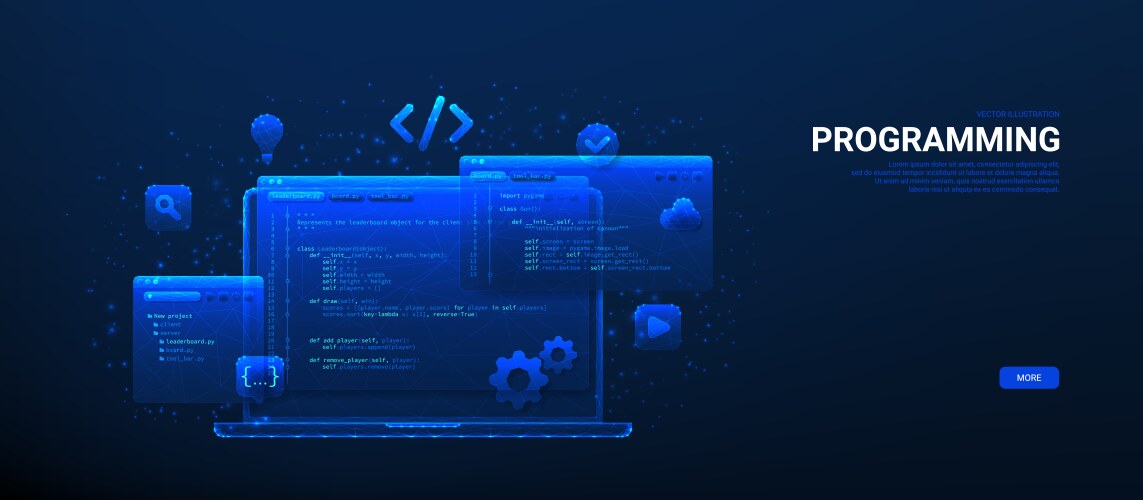 Concept of web and app development Royalty Free Vector Image