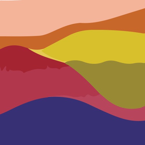 Colorful abstract hills Royalty Free Vector Image