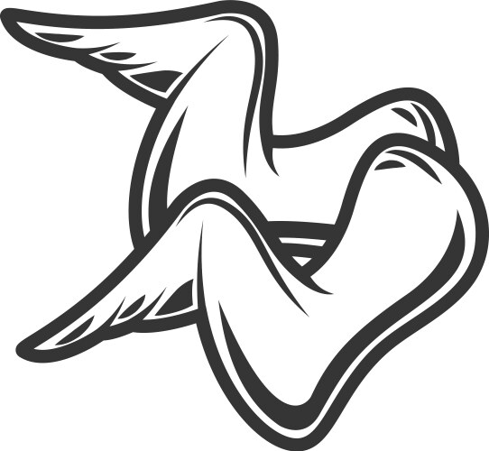 Wing logo set Royalty Free Vector Image - VectorStock