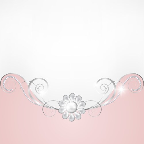 Pearl border Royalty Free Vector Image - VectorStock