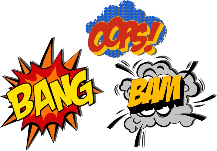 Retro Cartoon Explosion – Royalty-Free Vector | VectorStock