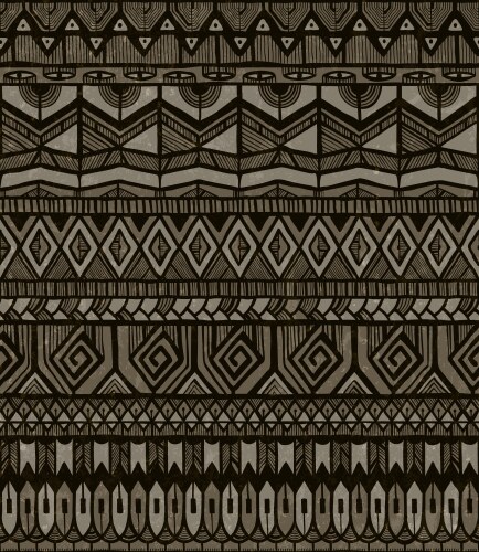 Hand drawn tribal print primitive Royalty Free Vector Image