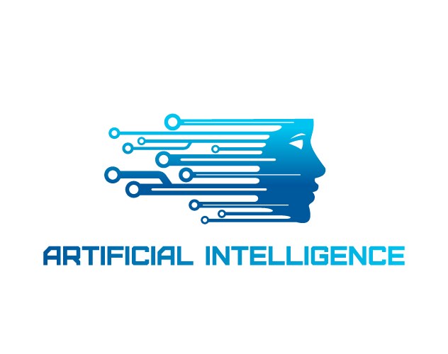 Circuit board brains artificial intelligence Vector Image