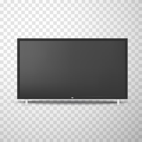 Tv screen template with empty high Royalty Free Vector Image