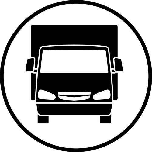 Pickup truck top view road vehicle Royalty Free Vector Image