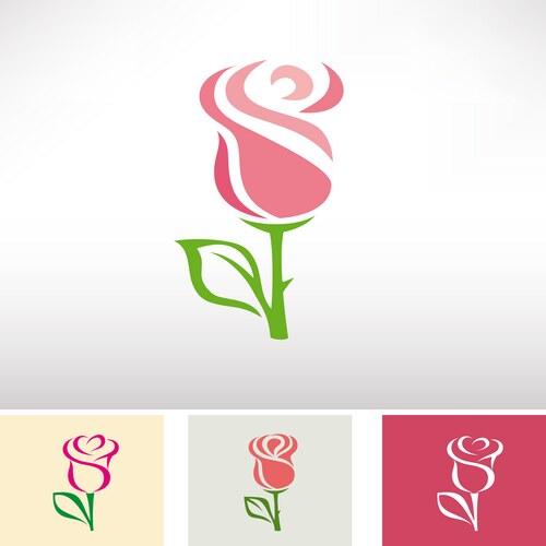 Rose Stylized Vector Images (over 5,500)