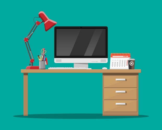 Desk Cartoon Vector Images (over 63,000)