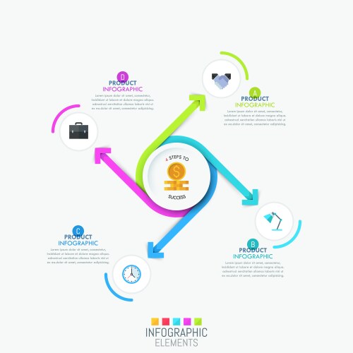 Company infographic profile design template Vector Image