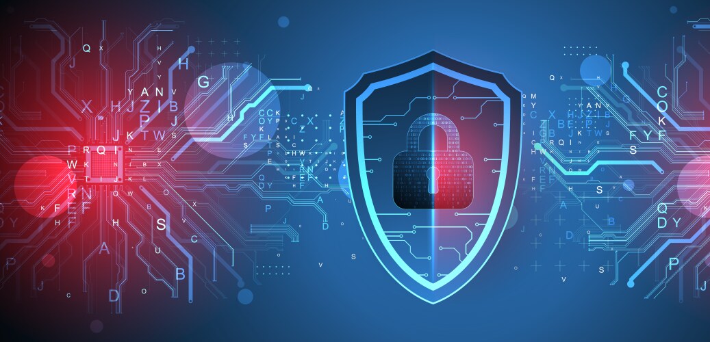 Technological abstract background on the topic Vector Image