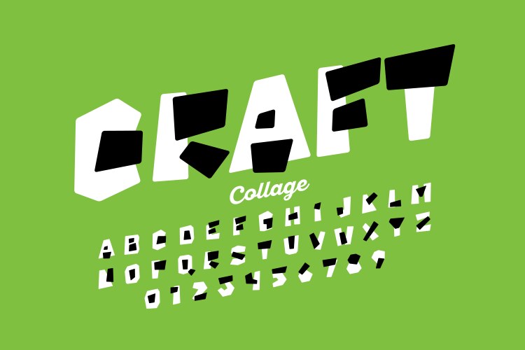 Abstract font Royalty Free Vector Image - VectorStock