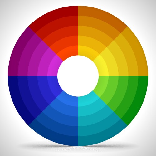 Color wheel Royalty Free Vector Image - VectorStock