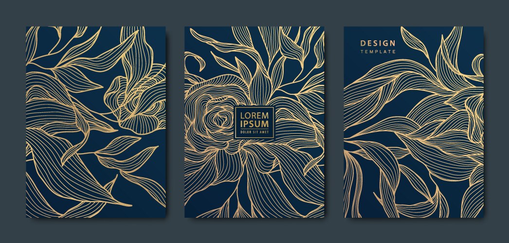 Bamboo line art stalk and leaves Royalty Free Vector Image