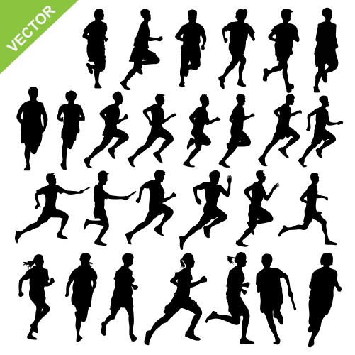 Running Person Outline Vector Images (over 7,000)