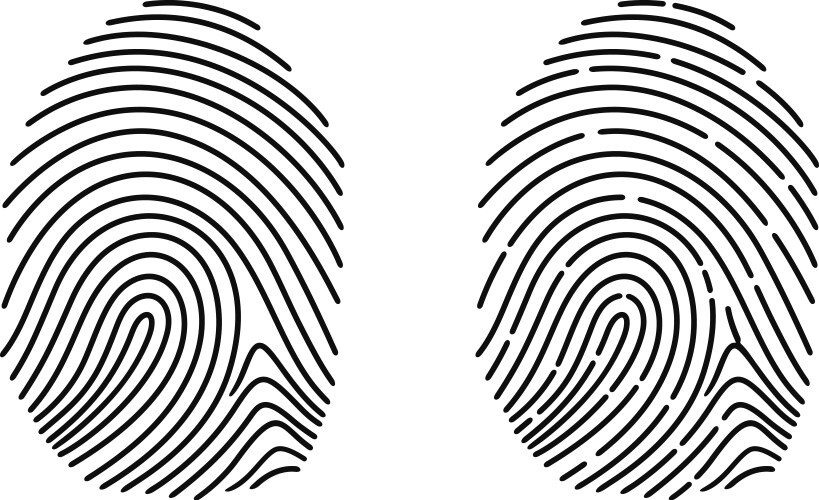 Realistic fingerprint design high quality Vector Image