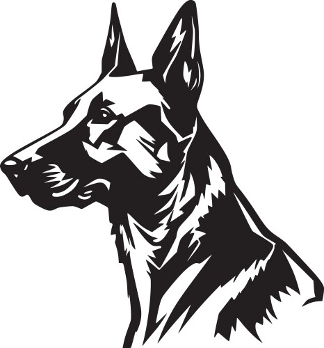 Australian kelpie - minimalist and simple Vector Image