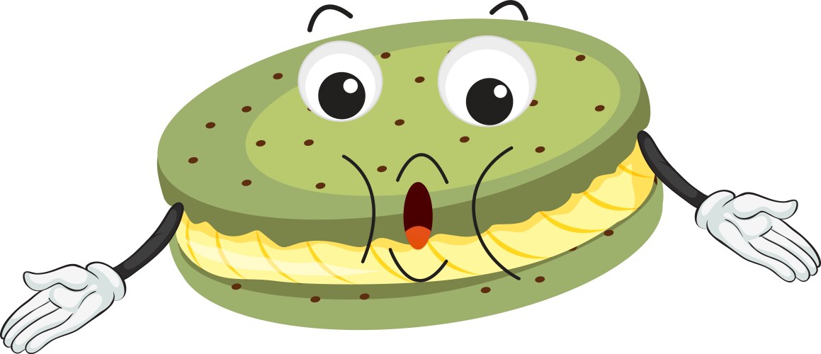 Cookie with cream Royalty Free Vector Image - VectorStock