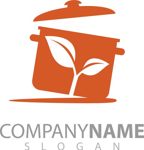 Circle spoon frok restaurant logo Royalty Free Vector Image