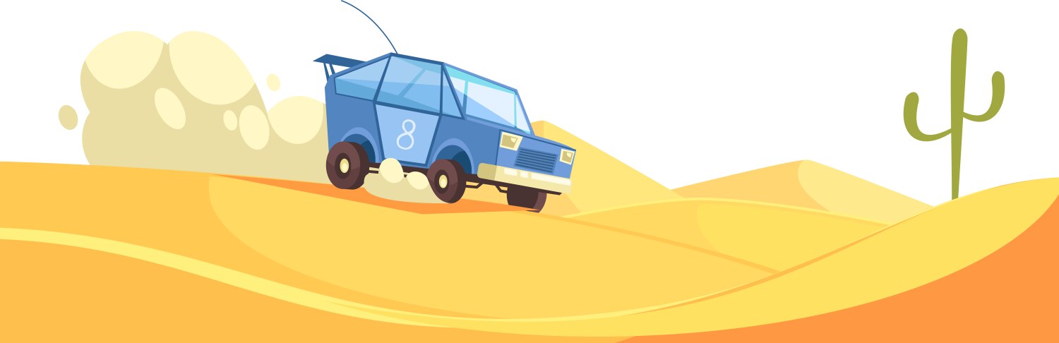 Desert scenery art Royalty Free Vector Image - VectorStock