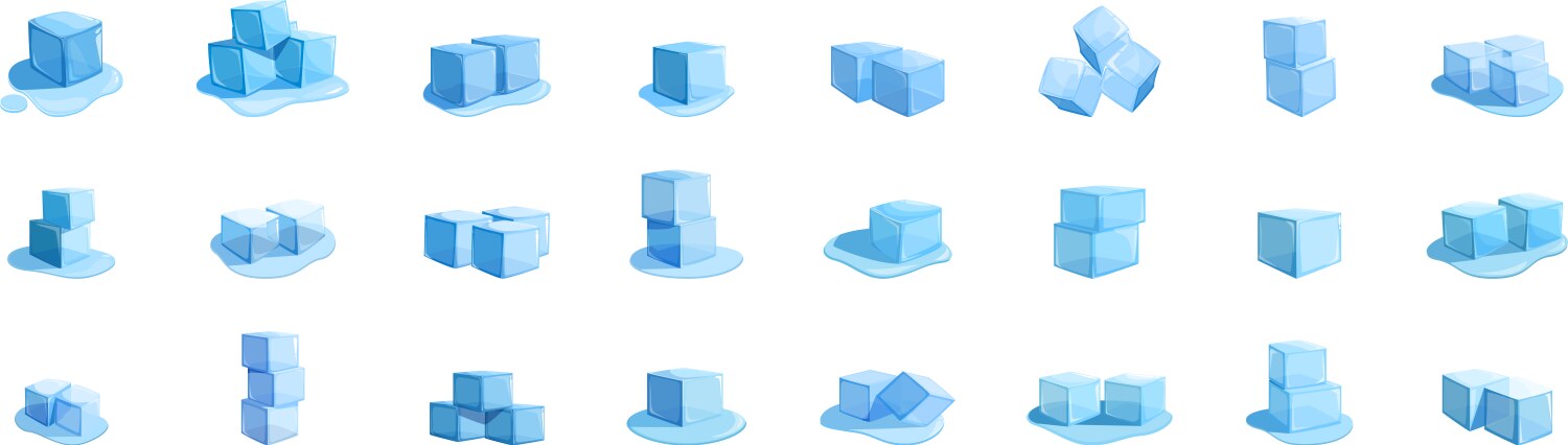 Melted Ice Cube Vector Images (over 1,500)