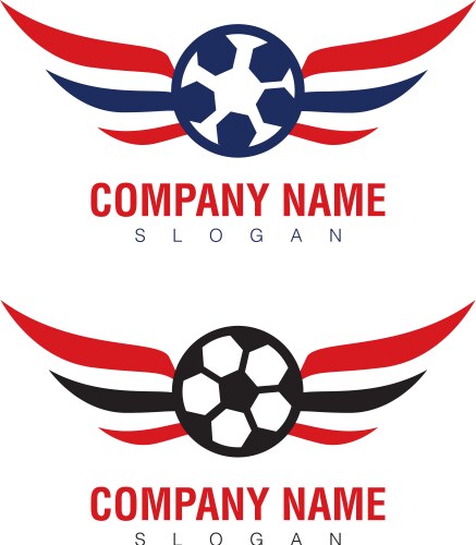 Soccer college logo Royalty Free Vector Image - VectorStock