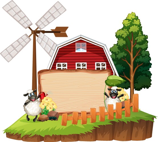 Farm animals set on white background Royalty Free Vector