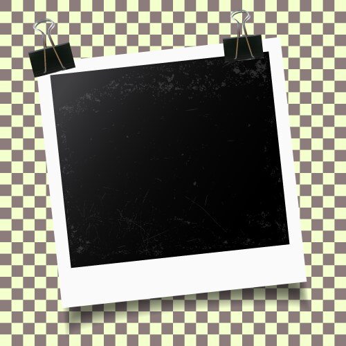 Montage frame template for photo collage Vector Image